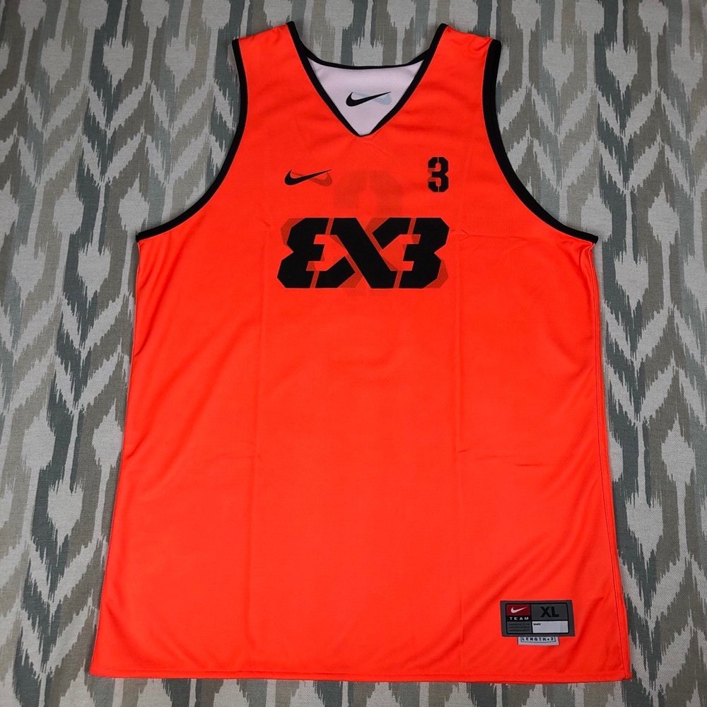Nike Fiba 3x3 Mens Reversible Basketball Jersey #3 - Gem
